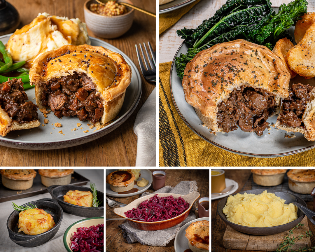 Any 2 Traditional Boxes + Any 3 Sides – Yorkshire Handmade Pies
