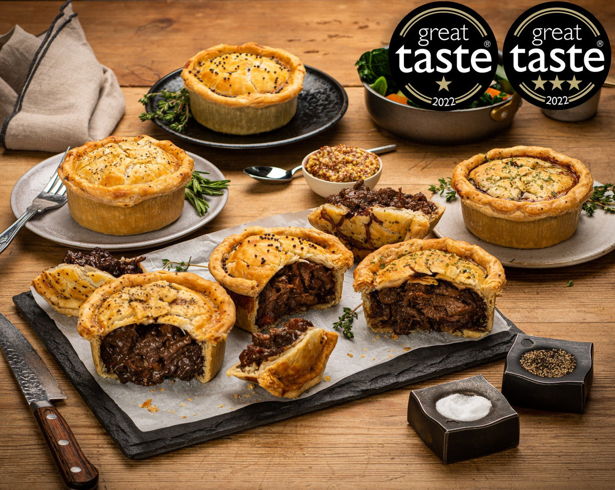 *NEW & UPDATED* Heritage Breed Beef Pies Mixed Selection (Box of 6 x 2 ...